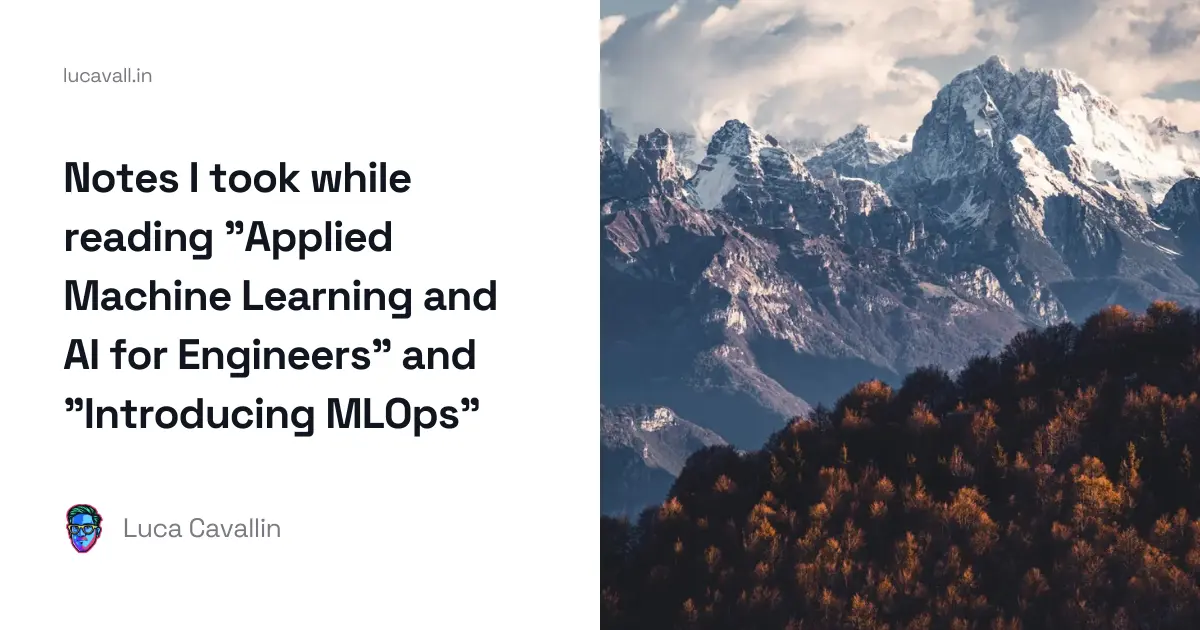 Notes I took while reading "Applied Machine Learning and AI for ...